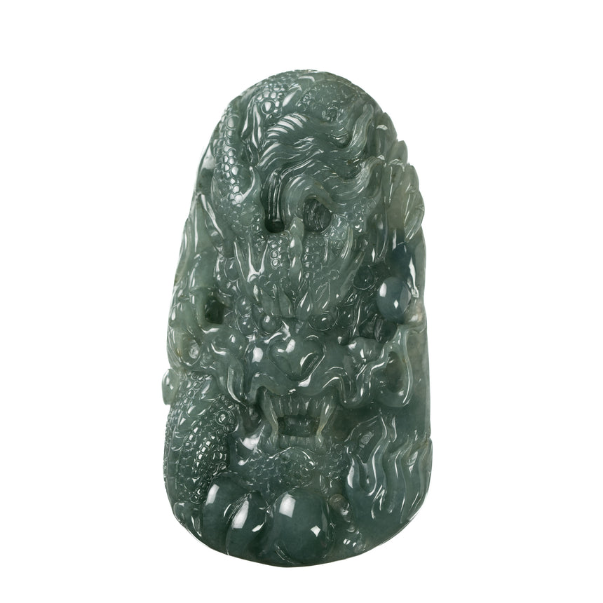 Jade Dragon Pendant | Jade Dragon Necklace - MAYS GEMS (US)